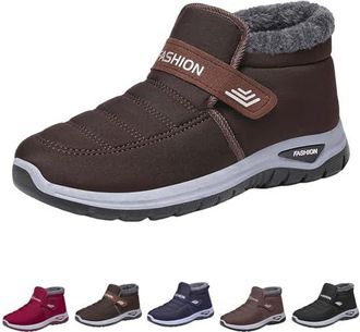 Generic Chaussures pieds nus pour femme - Bottes dhiver doubl&eacute;es - Bottes de neige - Bottes dhiver - Bottes dhiver - Bottines confortables - Imperm&eacute;ables - An