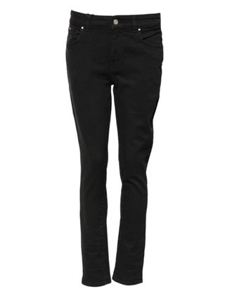 Dolce & Gabbana Womens Black Cotton Skinny Mid Waist Denim Jeans Elastane Clothing