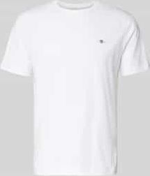 GANT Regular Fit T-Shirt mit Label-Stitching Modell SHIELD