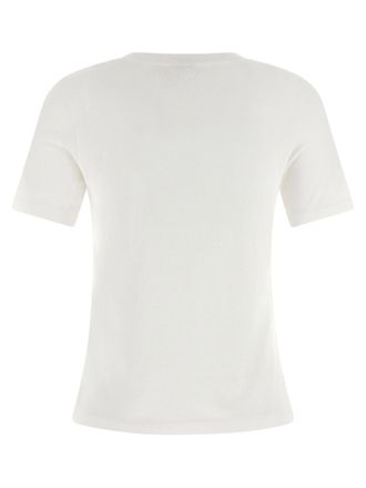 Chlo&eacute; Logo-Printed Organic Cotton T-shirt - Cream
