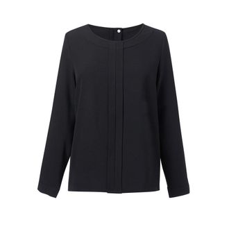 Brook Taverner Roma Bluse f&uuml;r Damen Lang&auml;rmlig (Schwarz)