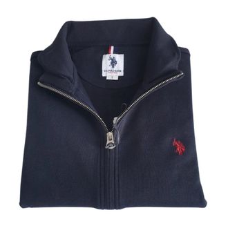 U.S.Polo Association Sweatshirt mit durchgehendem Rei&szlig;verschluss - - Sweatshirts & Hoodies - Herren - Blau - L