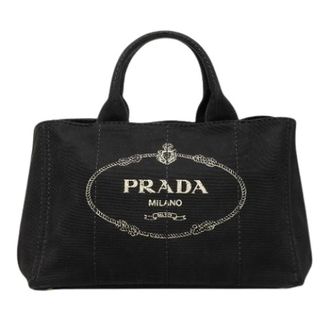 Prada Pre-owned Canvas Satchel - Femme - Pre-owned - Noir - Taille: ONE Size