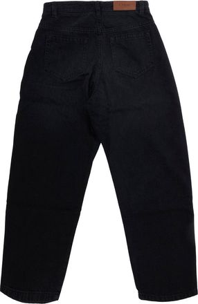 Chlo&eacute; Wide-Leg Cotton Jeans - Black
