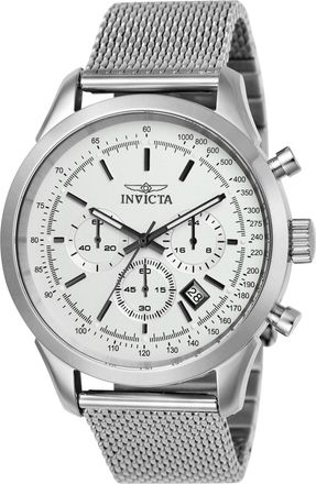 Invicta Speedway 25222 Herren Uhr - Quartz Bewegung - Edelstahl mit Silbernem Zifferblatt - 45 mm