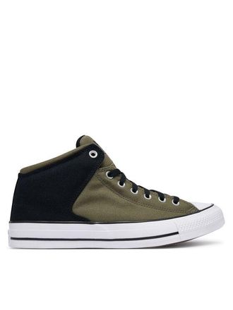 Converse Sneakers aus Stoff Chuck Taylor All Star High Street A20543C Dunkelgr&uuml;n