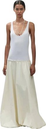 Alysi Femme, Robes, Blanc, Taille: 38 FR Maxi Dress