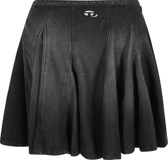 Diesel Femme, Jupes, Noir, Taille: W26 De-Spiki-S Mini Skirt