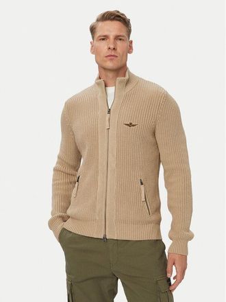 Aeronautica Aeronautica Militare Strickjacke 262MA1664UL00409 Beige Regular Fit