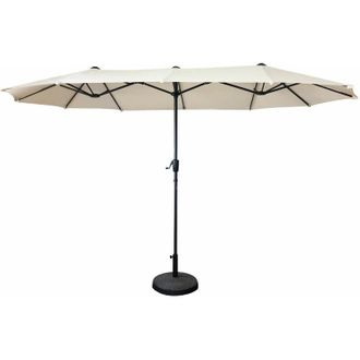 Happy Garden Parasol double 2x4m linai beige - Happy Garden