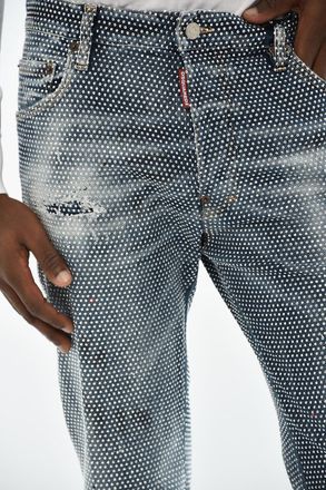 Dsquared2 Distressed Jeans with All-Over Studs Dsquared2