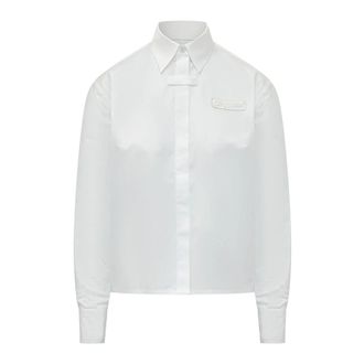 Off-white Poplin Shirt - - Blouses & Shirts - Damen - Wei&szlig; - M