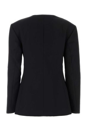 Anine Bing Womens Black Twill Huds Blazer Giacche E Gilet Jacket