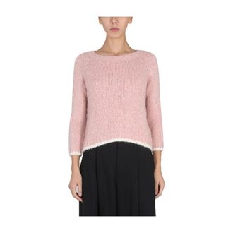 Aspesi Alpaka-Mischpullover - - Knitwear - Damen - Rosa - S