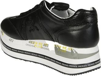 Premiata Low-Top Sneaker - Platform Sneakers - Gr. 39 (EU) - in Schwarz - für Damen