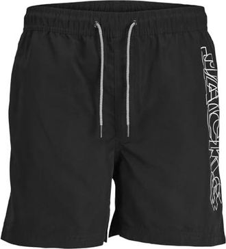 Jack & Jones JPSTFIJI JJSWIM Double Logo LY SN, Noir, L