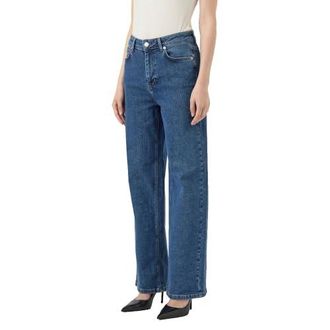 Vero Moda Y.A.S Yasrosie Hw Denim Jeans S. Noos, Denim Bleu m&eacute;dium, 27W / 32L