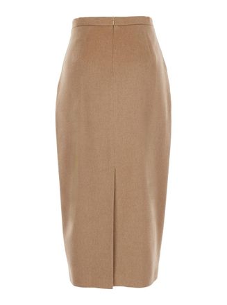Max Mara Womens Skirt Tenuta Beige Wool