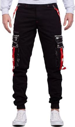 Cipo & Baxx pour Hommes Pantalonsdejogging CR132-bans Noir XL