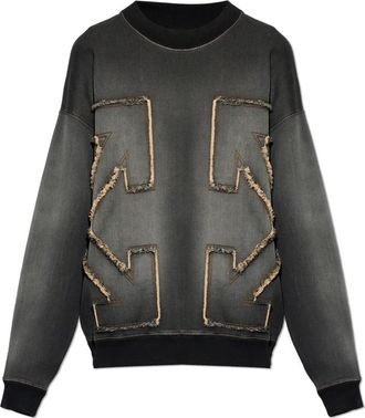 Off-white Homme, Sweatshirts et sweats &agrave; capuche, Gris, Taille: 3XL SweaT-shirt Oversize