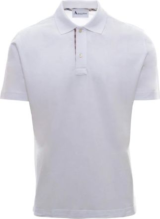 Aquascutum Homme, Tops, Blanc, Taille: L Polo Piquet