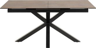 Hellin Hellin - Table &agrave; manger extensible 168/210 cm en c&eacute;ramique rouille - buggio