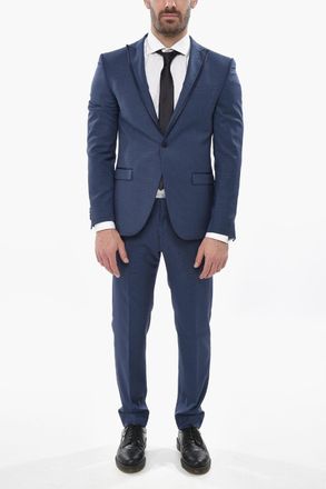 Corneliani CC COLLECTION Zeremonieller Anzug RESET mit Satin-Details Corneliani