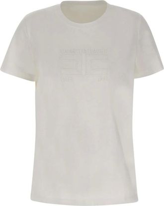 Elisabetta Franchi Femme, Tops, Blanc, Taille: 40 FR Elisabetta Franchi T-shirts et Polos Blanc