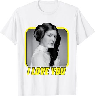Star Wars Princess Leia I Love You Valentines Day T-Shirt T-Shirt