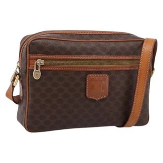 Celine Sac bandouli&egrave;re vintage Pre-owned en toile - Femme - Pre-owned - Brun - Taille: ONE Size