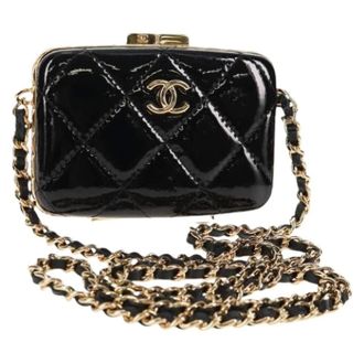 Chanel Pre-owned Cuir sacs-chanel - Femme - Pre-owned - Noir - Taille: ONE Size