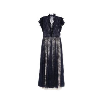 Alberta Ferretti Polyamide Lace Dress - - Dresses - Damen - Schwarzk - M