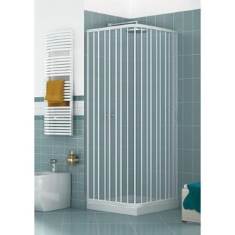 Pinto Pinto - Cabine de douche dangle Luna 1 porte extensible en pvc - cm.80/90x80/90x185h