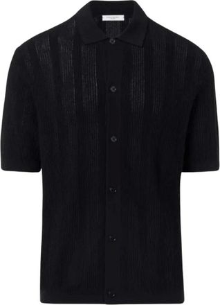 Paolo Pecora Homme, Tops, Noir, Taille: XL Camicia Maglia