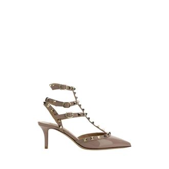 Valentino Garavani Femme, Chaussures, Beige, Taille: 41 EU Escarpins &agrave; Talons Aiguilles Rockstud