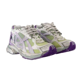 Balenciaga Womens Mixed-Mesh Runner Sneaker White Synthetic