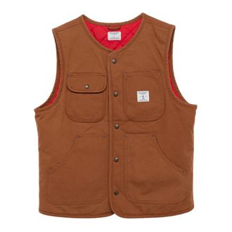 Roy Rogers Canvas Weste - - Jackets - Herren - Braun - L