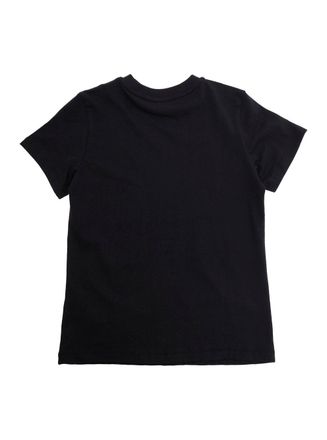 Moschino Girls Kids T-Shirt Black Cotton T-Shirts And Polos