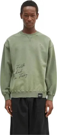 Neighborhood Homme, Sweatshirts et sweats &agrave; capuche, Vert, Taille: XL Savage Crewneck