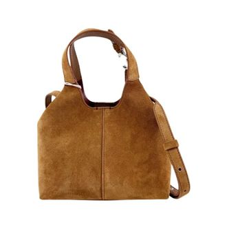 Coccinelle Femme, Sacs, Brun, Taille: ONE Size C-Easy Suede Handbag