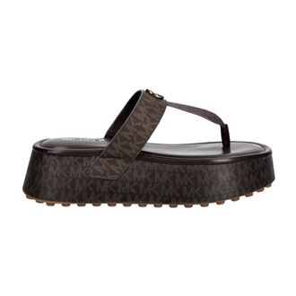 Michael Kors Femme, Chaussures, Brun, Taille: 41 EU Koya Flip Flop
