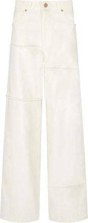 Essentiel Femme, Jeans, Blanc, Taille: W29 Patchwork Denim High Waist Jeans