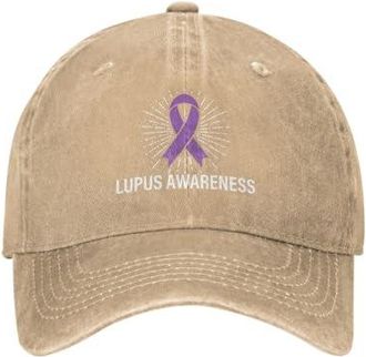 Generic Sensibilisation Au Lupus Homme Femme Casquette De Baseball R&eacute;glable Casquettes Snapback sans D&eacute;formation Chapeau De Cowboy pour Ext&eacute;rieur Golf Sport