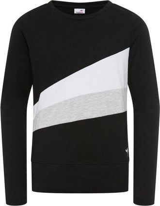 Kangaroos Langarmshirt mit coolem Colourblocking, mit Kangaroos Logo und Stickerei