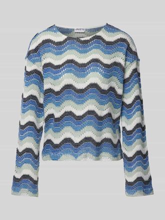 Jake*s Casual Strickpullover mit Lochmuster