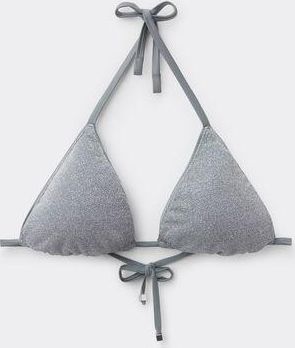 Calzedonia Triangel-bikinioberteil Metallic Glow Grau