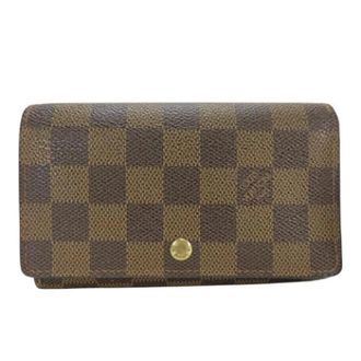 Louis Vuitton Portefeuille en tissu Pre-owned - Femme - Pre-owned - Brun - Taille: ONE Size
