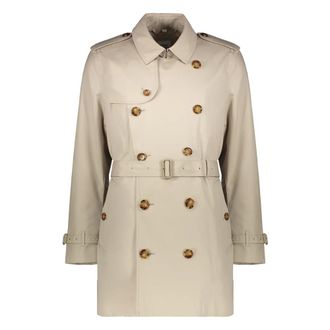 Burberry Eleganter Trenchcoat mit verstellbarem G&uuml;rtel - - Coats - Herren - Beige - L