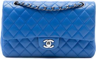 Chanel Hobo Bags - Medium Classic Caviar Double Flap - Gr. unisize - in Blau - f&uuml;r Damen