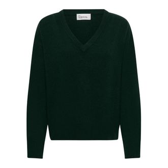 MY ESSENTIAL WARDROBE V-Ausschnitt Strickpullover - - Knitwear - Damen - Gr&uuml;n - XL